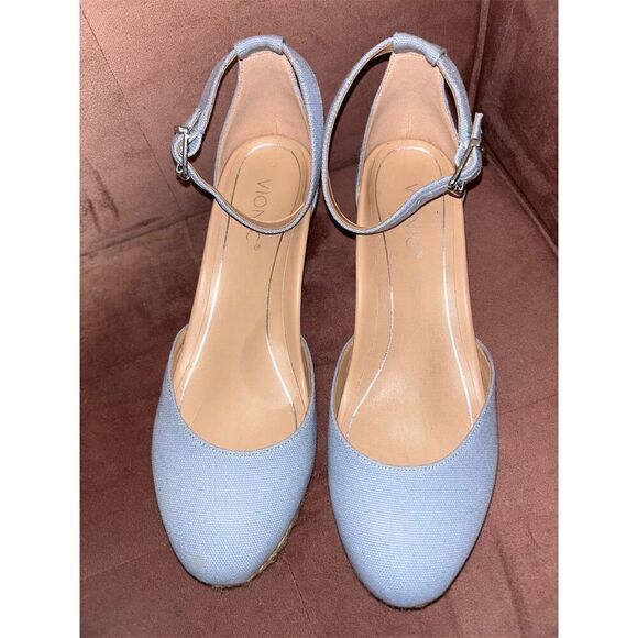 Vionic | Shoes | Vionic Womens Espadrillewedge Sandals Blue Size 1 Wide ...